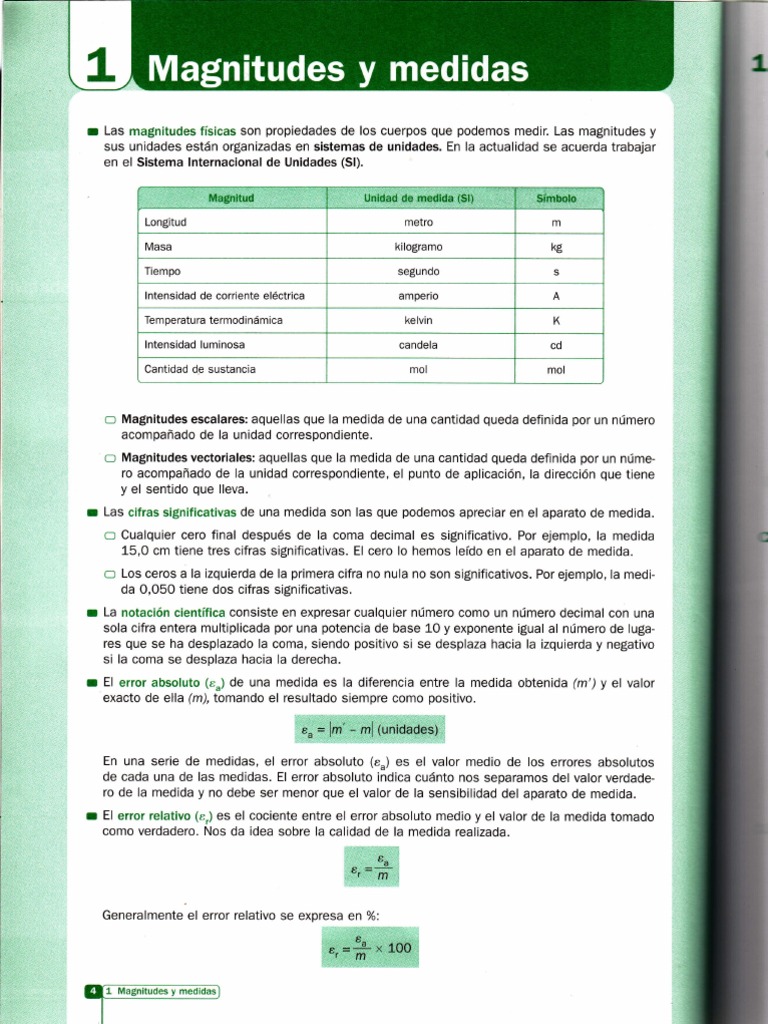 Magnitudes y Unidades en Física y Química | PDF | Cantidad | Masa