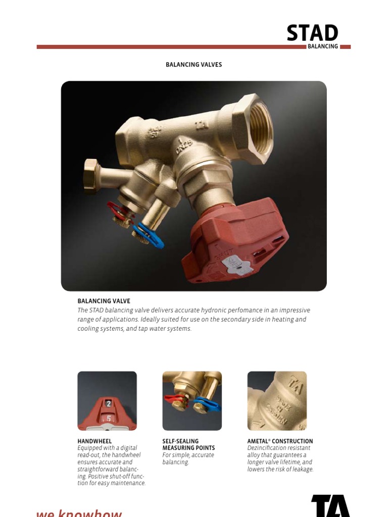 Stad Balancing Valve | Valve | Viscosity