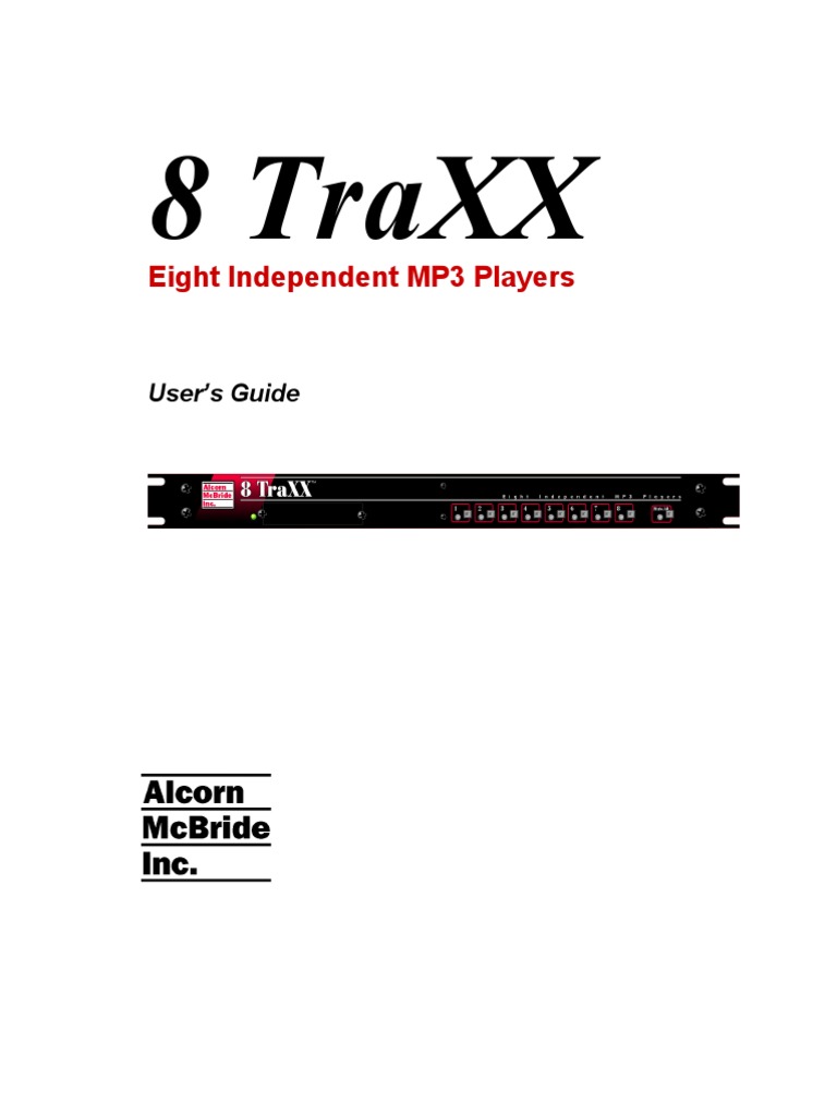8 Traxx: Eight Independent Mp3 Players | PDF | Mp3 | Audio Electronics