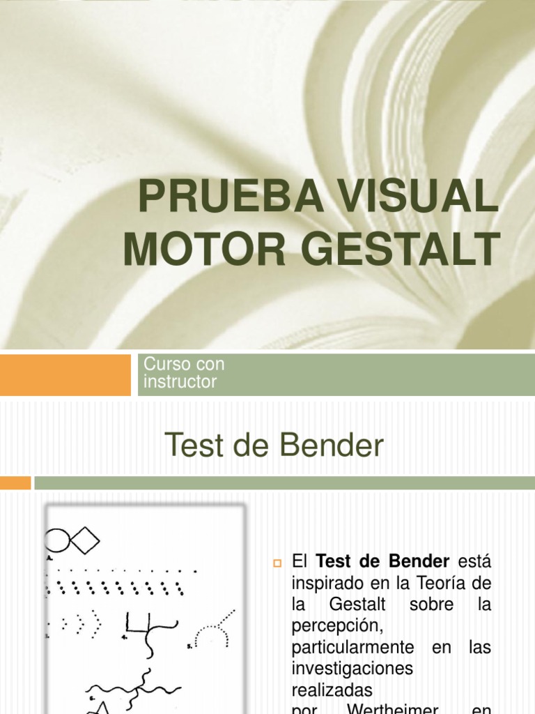 Test de Bender | PDF | Percepción | Ciencias del comportamiento
