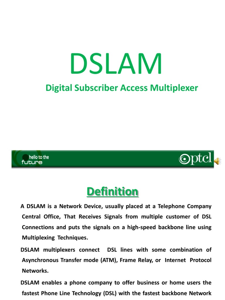 Dslam: Digital Subscriber Access Multiplexer | PDF | Asynchronous Transfer Mode | Networking ...