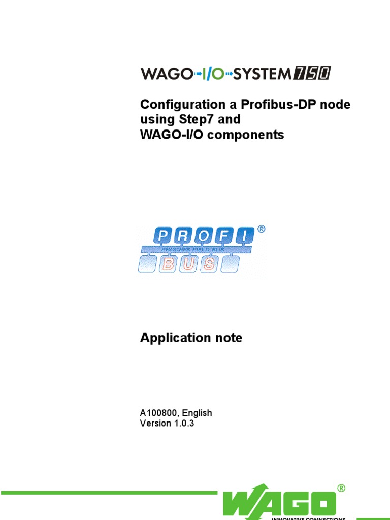 Configuration A Profibus-DP Node Using Step7 and WAGO-I/O Components | PDF | Computer Hardware ...