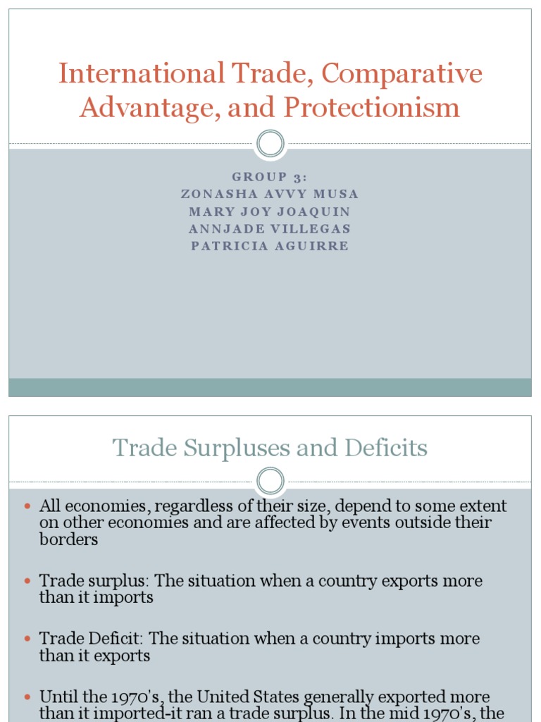 Comparative Advantage & Trade | PDF | Free Trade | Comparative Advantage