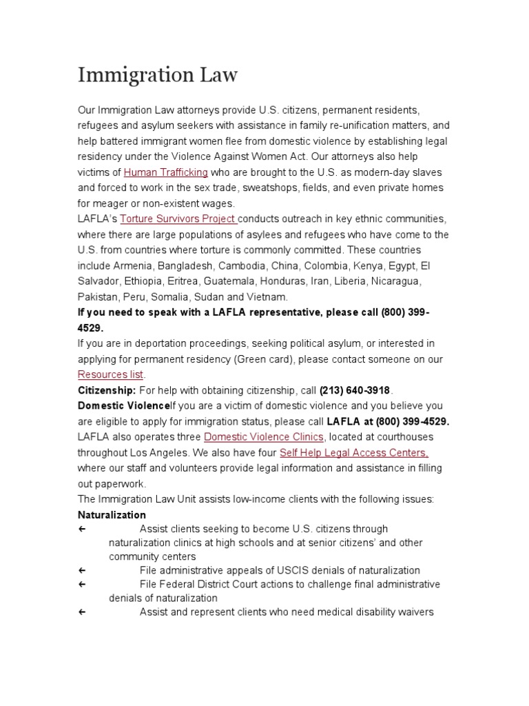 Immigration Law | PDF | Removal Proceedings | Permanent Residence ...
