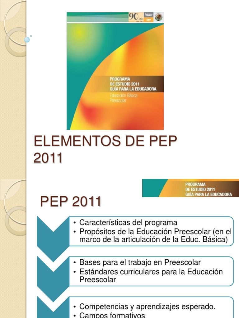 Elementos de Pep 2011 | Jardín de infancia | Evaluación