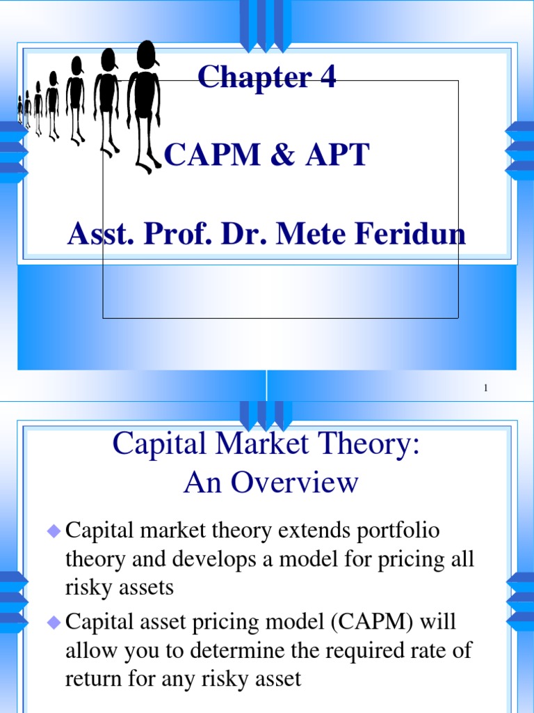 Ch04 Capm and Apt | Capital Asset Pricing Model | Beta (Finance)