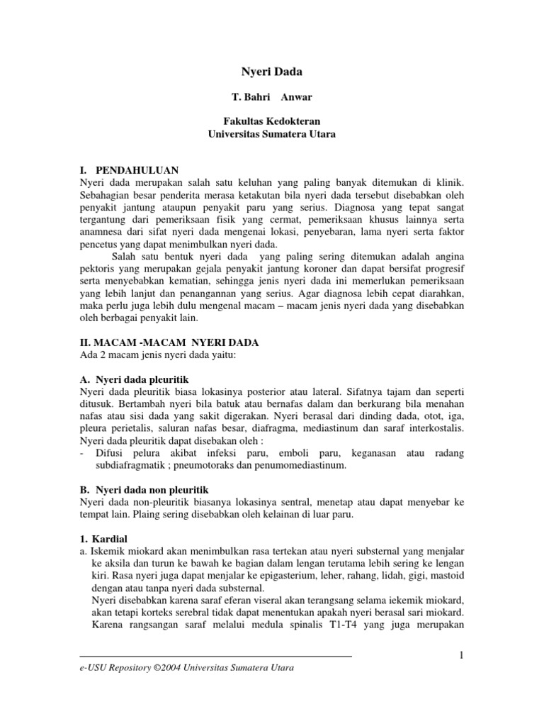 Nyeri Dada PDF | PDF