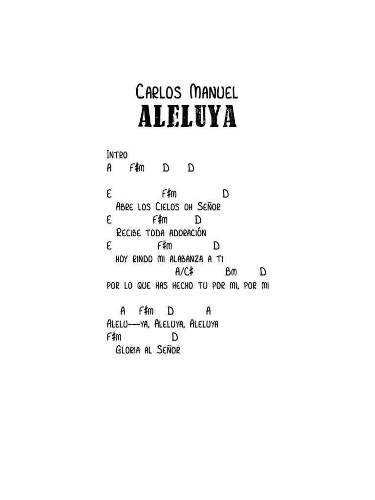 Aleluya (A) - Full Score | PDF