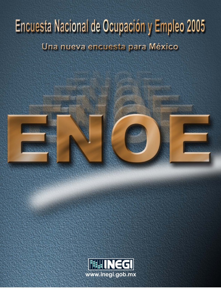 Enoe PDF | PDF | Desempleo | Ciencias sociales