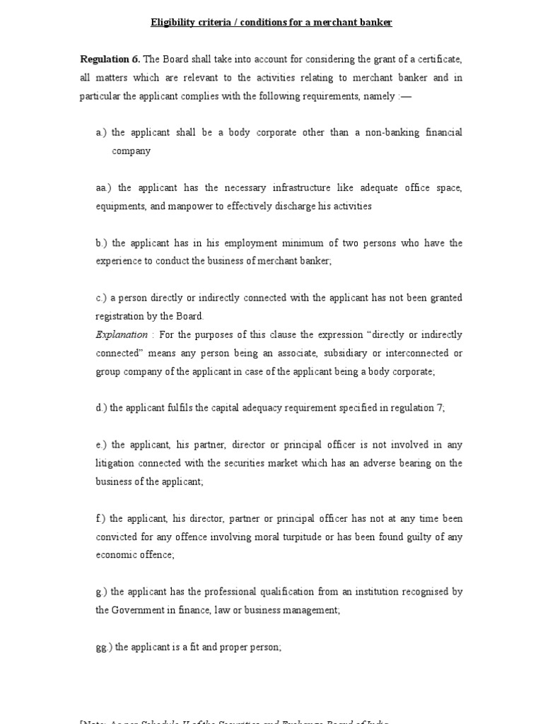 Eligibility Criteria and Capital Requirements for Obtaining a Merchant ...