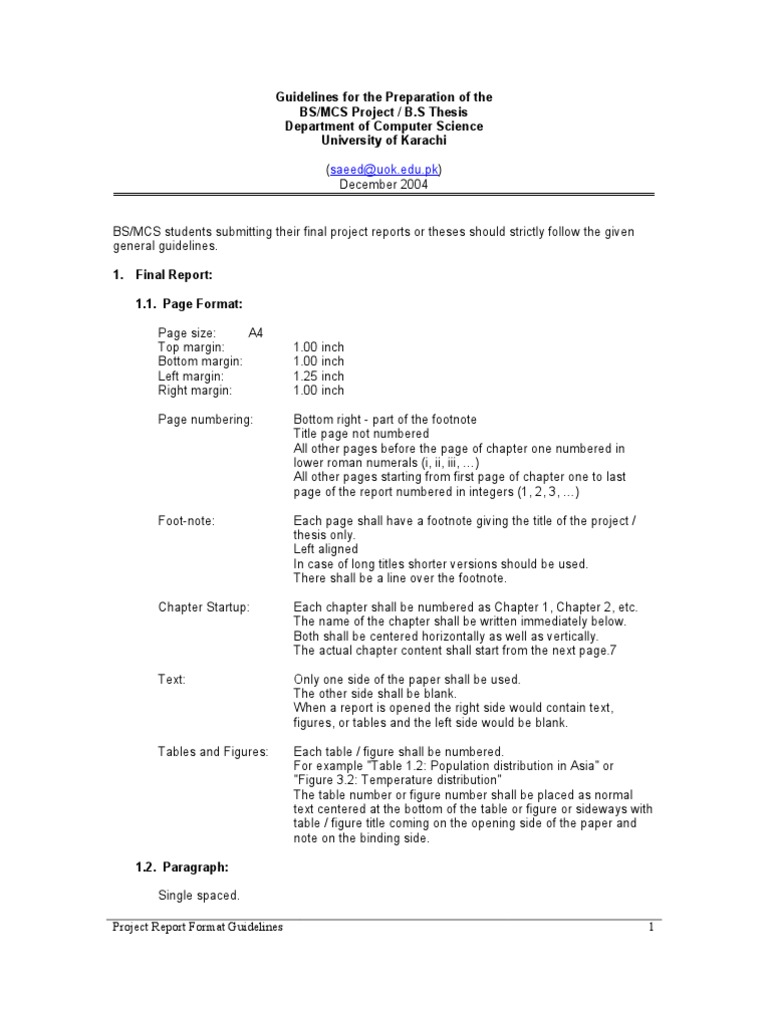 Project Report Format | PDF | Thesis | Typefaces