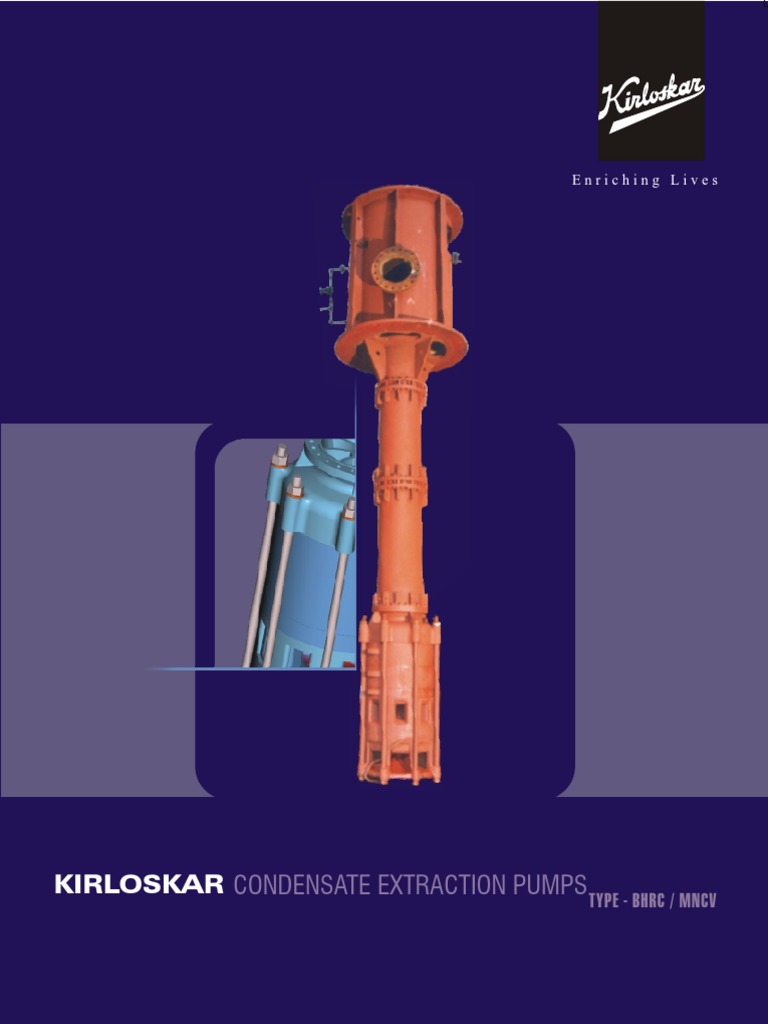 Condensate Extraction Pumps Overview | PDF | Pump | Bearing (Mechanical)