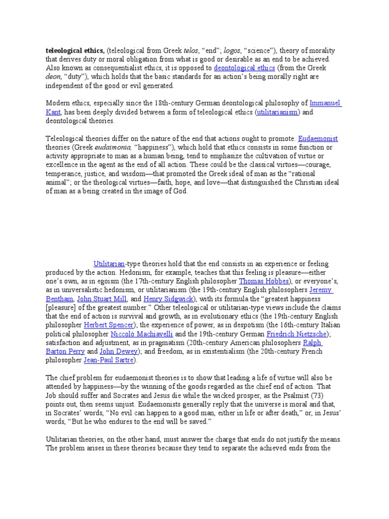 Teleological Ethics | PDF | Psychological Attitude | Stereotypes