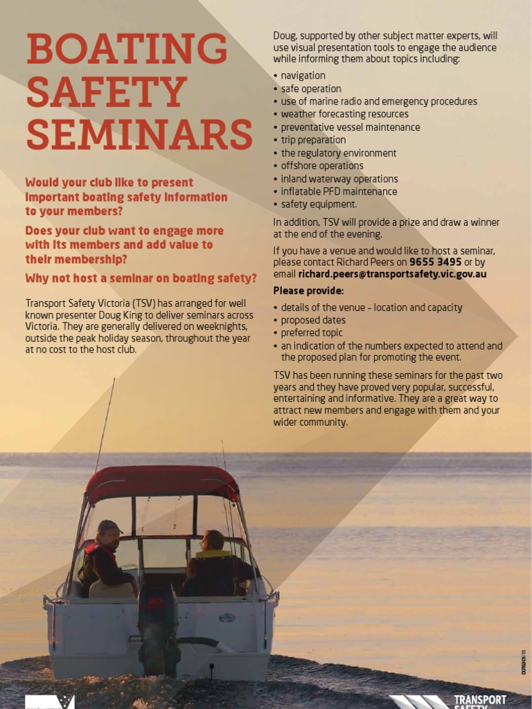 Boating Safety Seminar Flyer | PDF