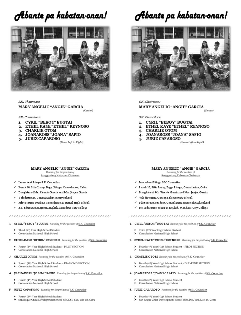 SK Leaflets - Gray Scale | PDF | Philippines | Youth