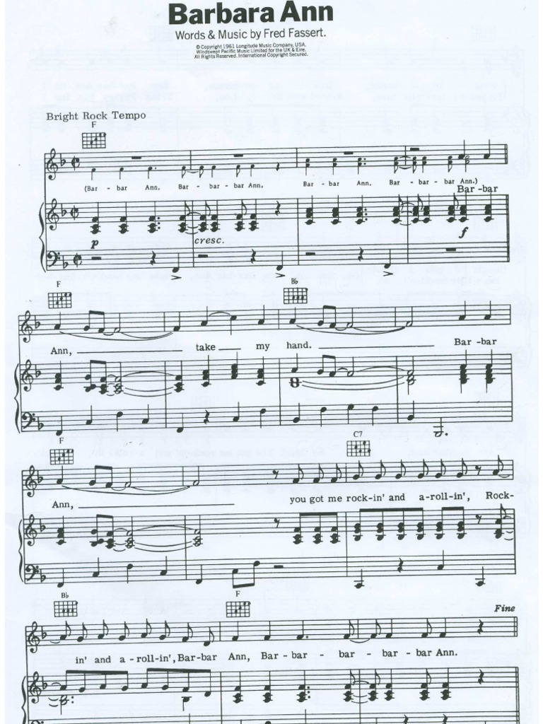 Beachboys - Barbara Ann | PDF