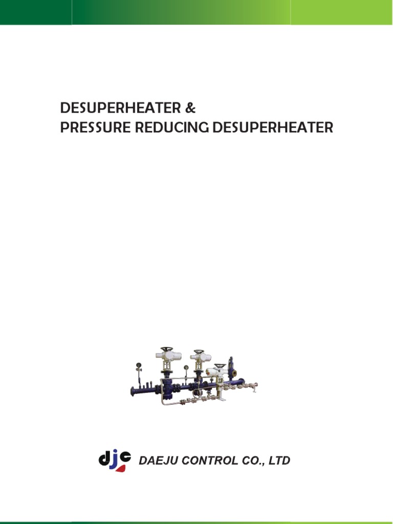 Desuperheater Catalog of DAEJU CONTROL CO., LTD. | PDF | Valve | Actuator