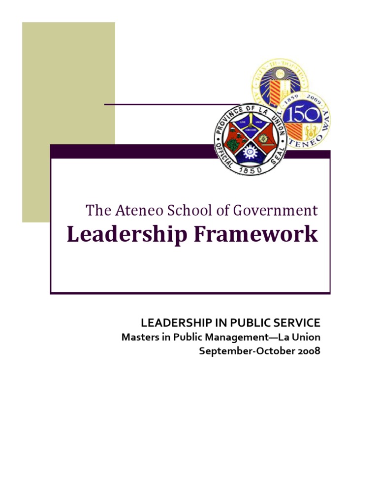 ASOG - Leadership Framework | PDF | Governance | Leadership