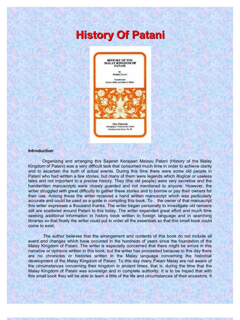 Sejarah Patani | PDF | Thailand | Malaysia