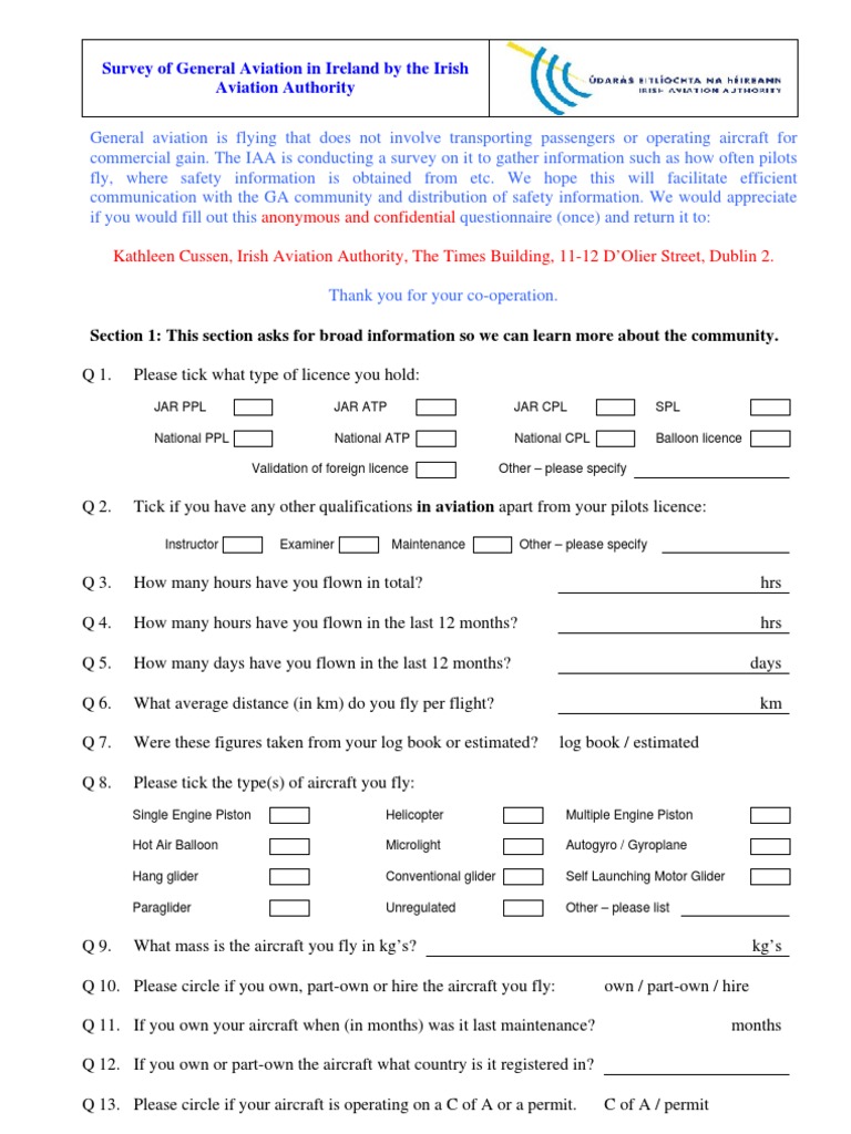General Aviation Survey | PDF | Flight | Aircraft