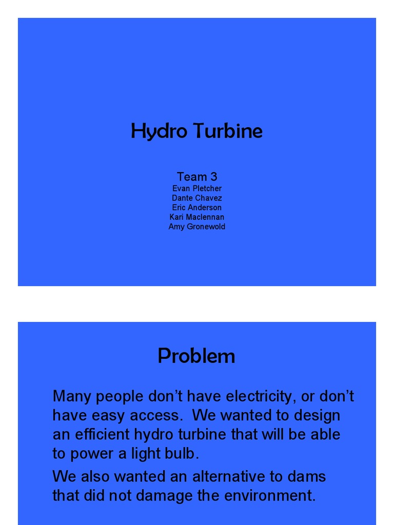 Micro Hydro | PDF | Hydroelectricity | Propeller