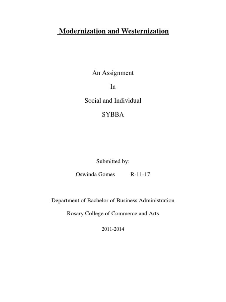 Modernization and Westernization Print | PDF | Modernization Theory | Society