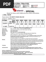 Emirates Fare Conditions | PDF | Fee | Fare