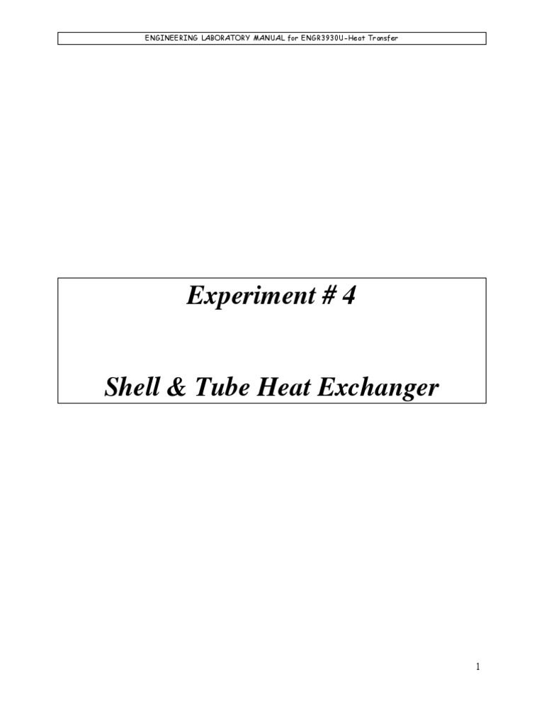 Shell & Tube Heat Exchanger Guide | PDF | Heat Exchanger | Heat Transfer
