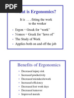 10 Principles of Ergonomics | PDF | Chair