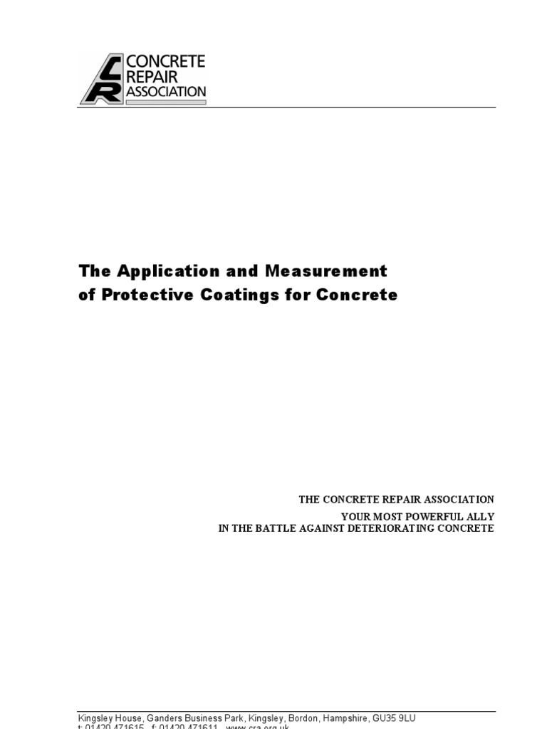 A&M of PCs For Concrete - 1 | PDF | Epoxy | Concrete