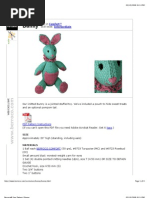 Red Cross Trauma Teddy Pattern | PDF | Knitting | Yarn