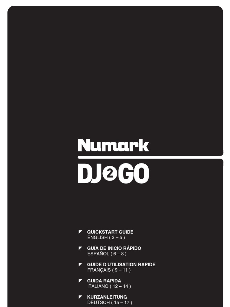 DJ 2 GO - Quickstart Guide - V1.0 | PDF