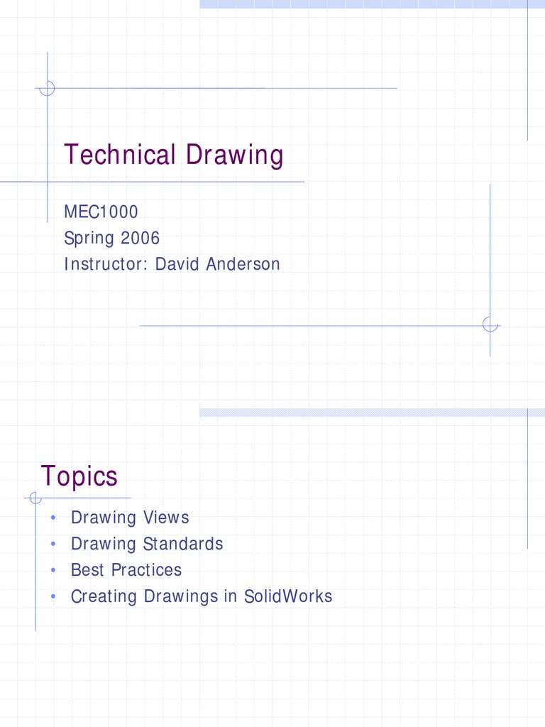 Technical Drawing - Class Handout PDF | PDF