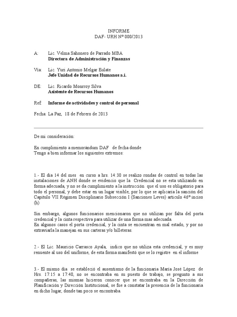 Informe Recursos Humanos II | PDF | Gobierno