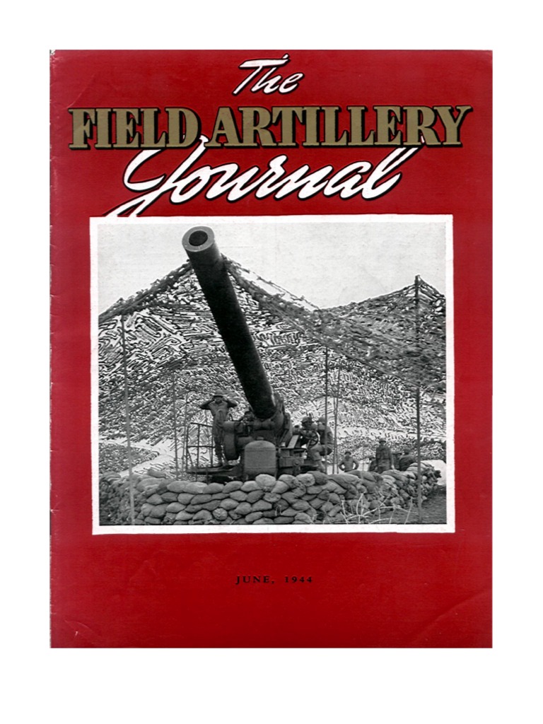 Field Artillery Journal - Jun 1944 | PDF | Anti Tank Warfare | Artillery