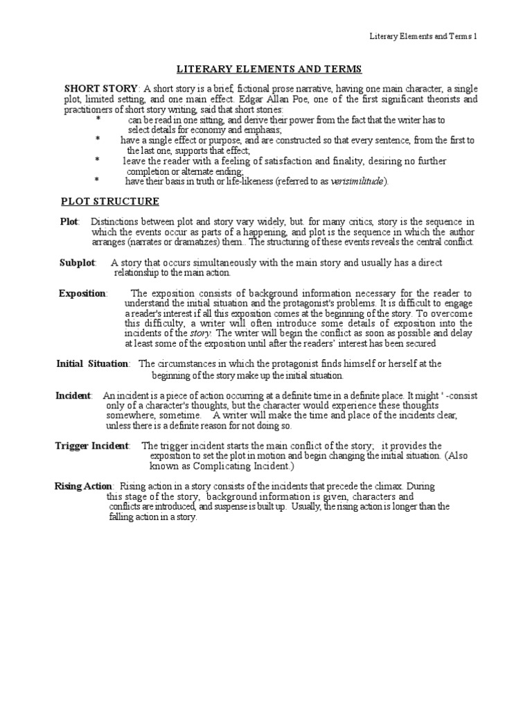 Key Literary Elements Explained | PDF | Philosophy | Self-Improvement