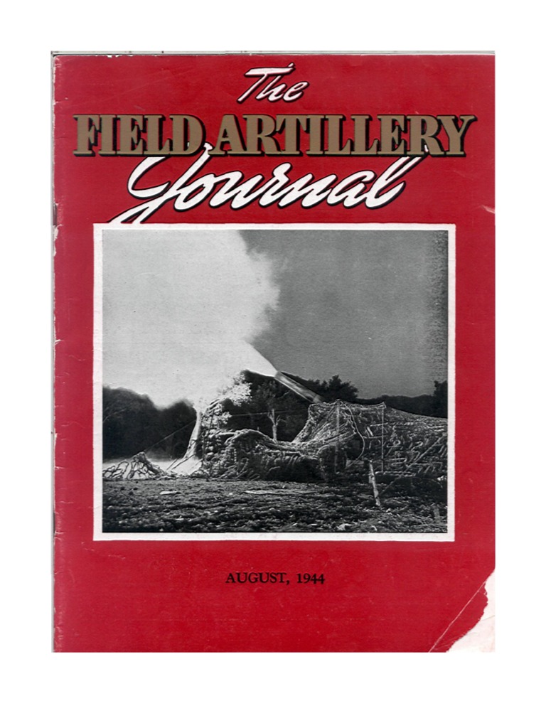 Field Artillery Journal - Aug 1944 | PDF | Artillery | Battalion