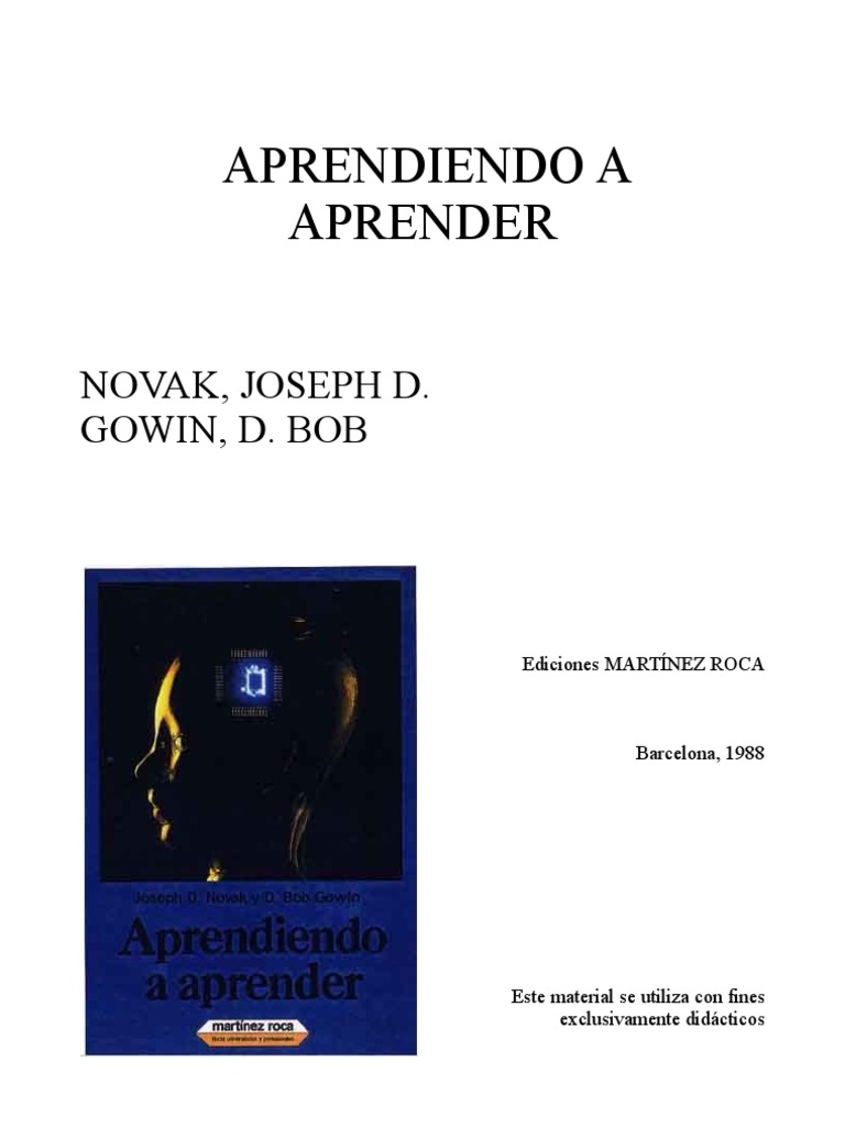 Mapas Conceptuales Novak | PDF | Concepto | Aprendizaje