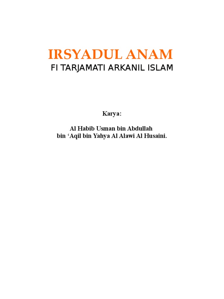 Irsyadul Anam | PDF