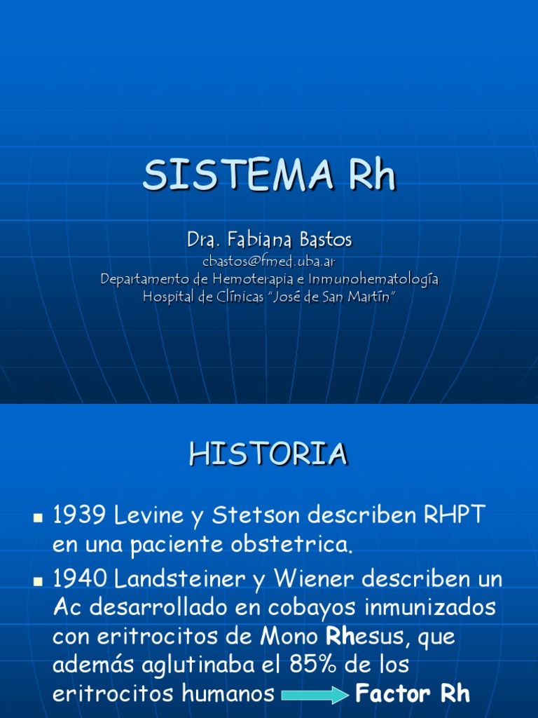Sistema Rh: Genética y Fenotipos | PDF | Tipo de sangre | Gene