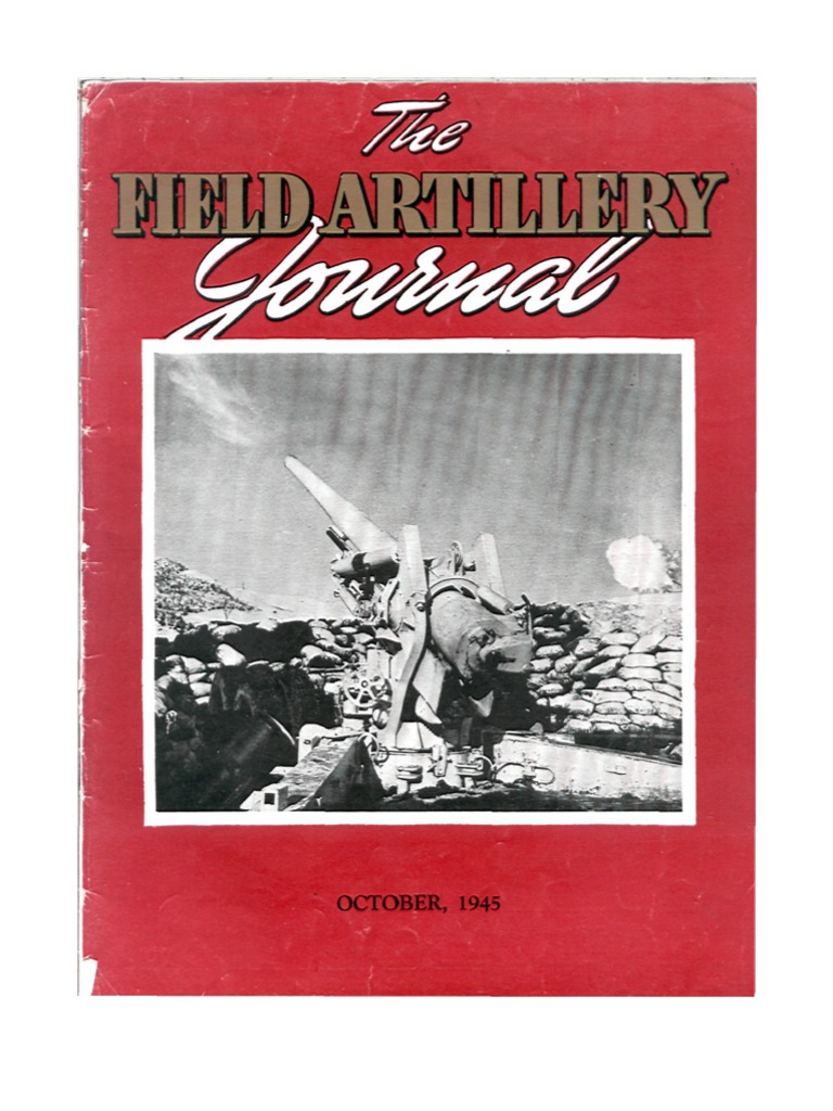Field Artillery Journal - Oct 1945 | PDF | Surrender Of Japan | Battalion