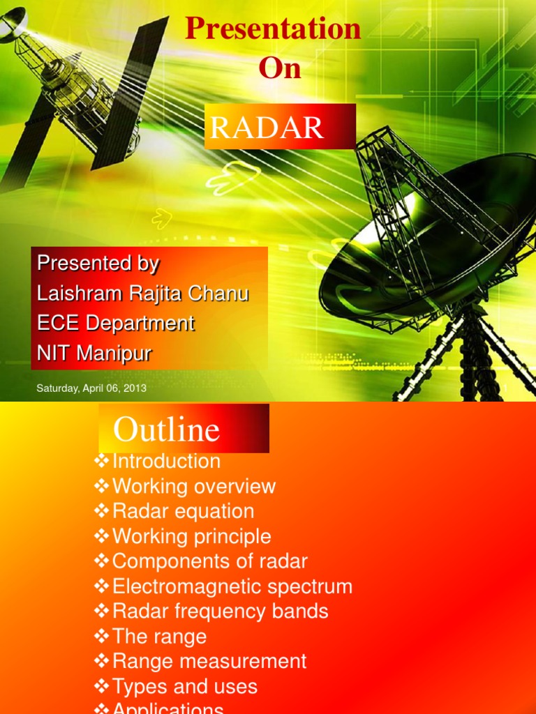 RADAR Presentation | PDF | Radar | Antenna (Radio)