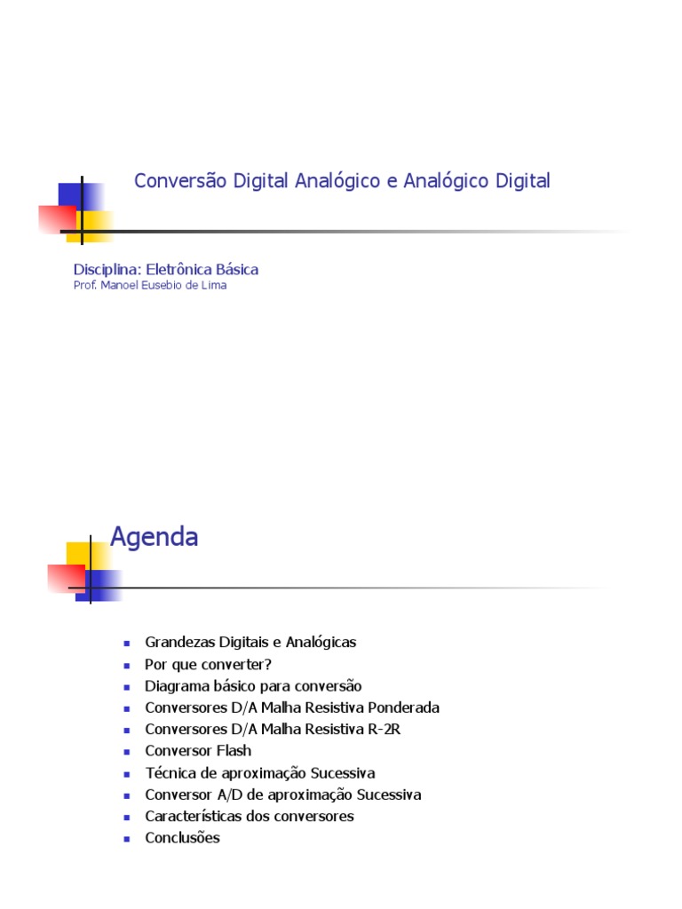 Conversores AD DA | Download grátis PDF | Conversor digital para ...