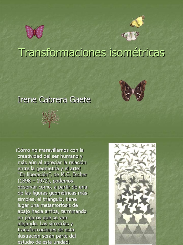 Transformaciones Isometricas | PDF | Sistema de coordenadas Cartesianas ...