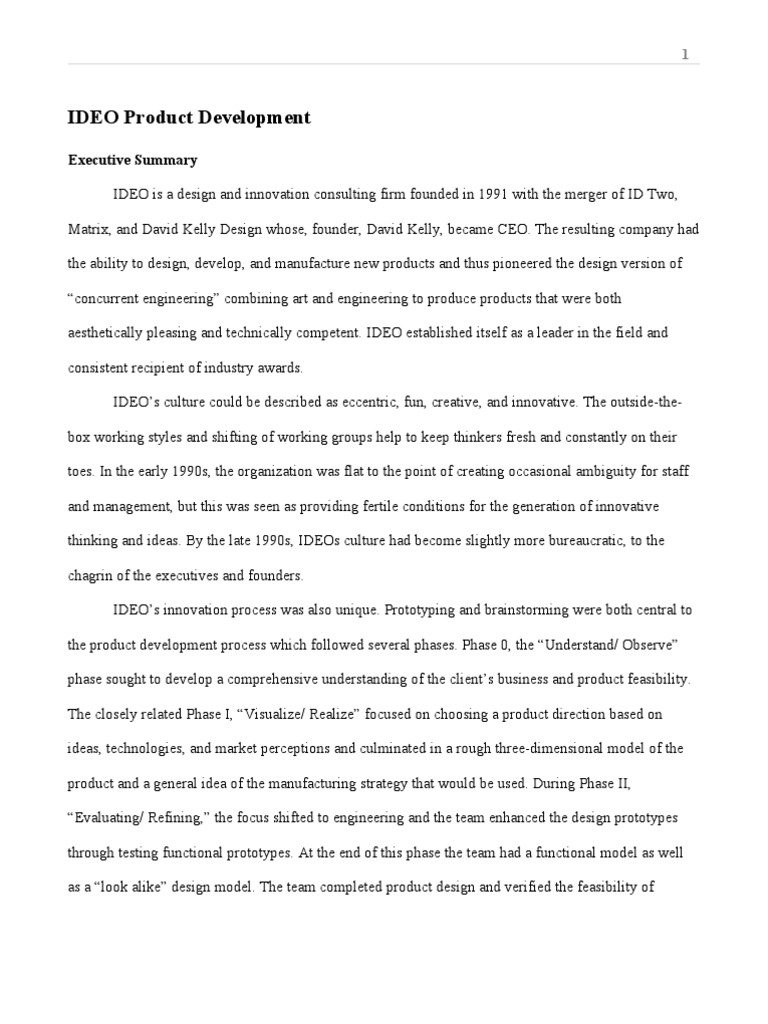 IDEO Product Development | PDF | New Product Development | Prototype