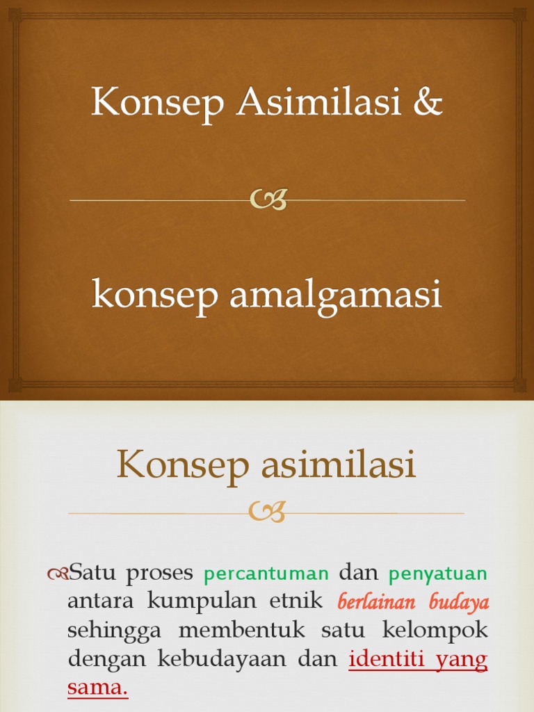 Konsep Asimilasi & Amalgamasi | PDF