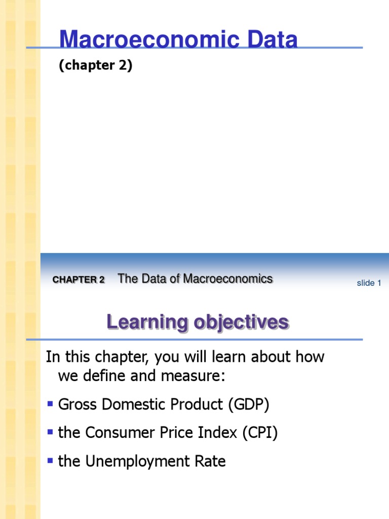 Macroeconomic Data: (Chapter 2) | PDF | Consumer Price Index | Gross ...