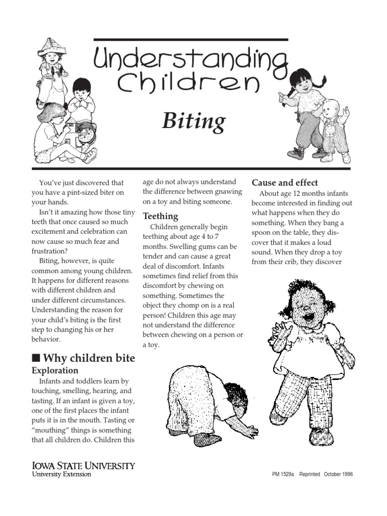 Biting: Why Children Bite | PDF | Toddler | Imitation