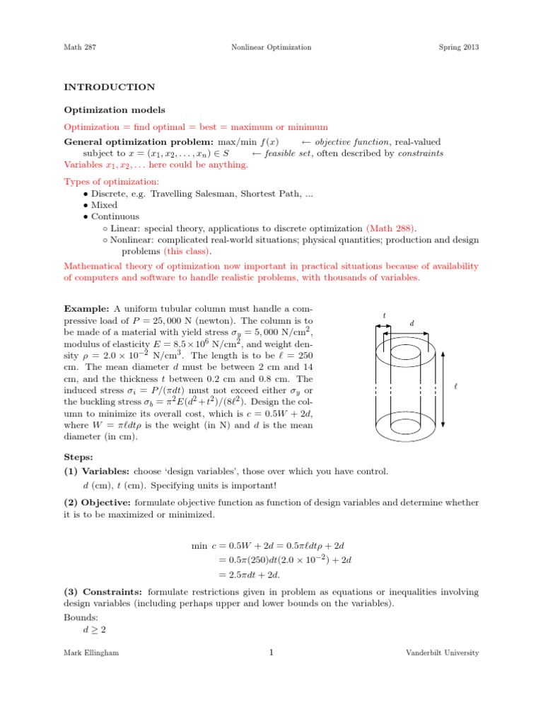 Nonlinear Optimization | PDF | Mathematical Optimization | Errors And Residuals