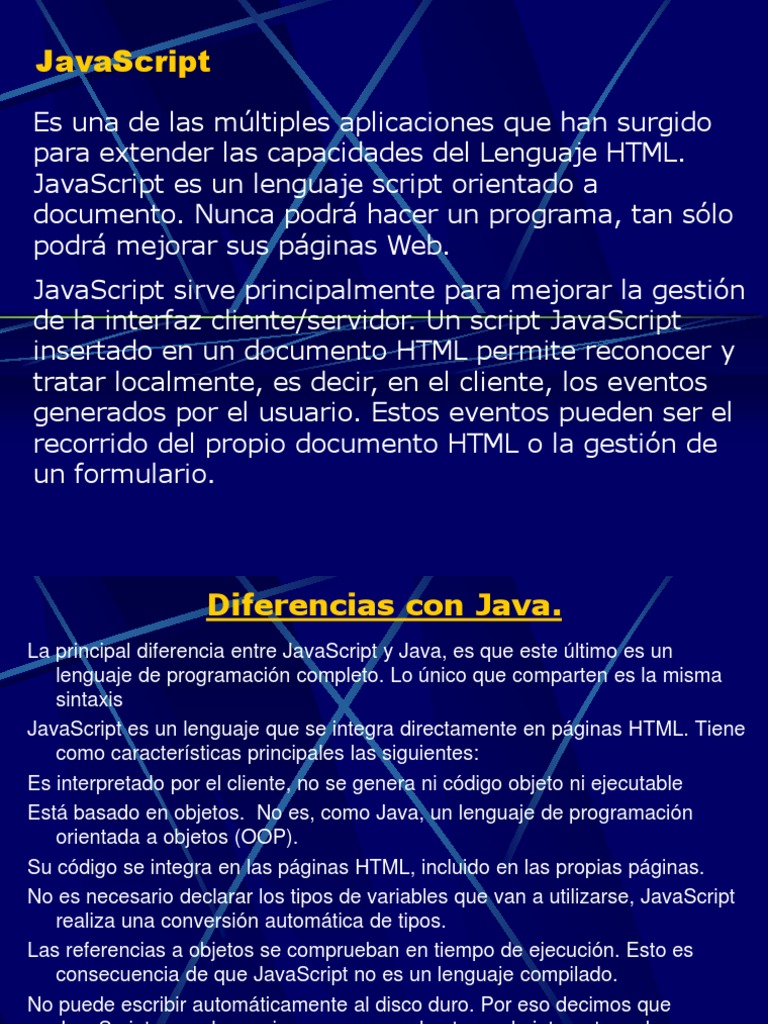 Java Script | PDF | Script Java | Lenguaje de programación